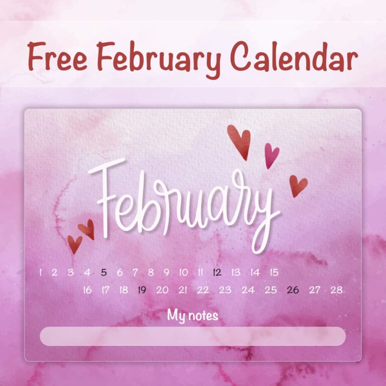 10 Free Calendars February – MasterBundles