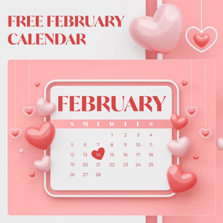 February Calendar Wallpaper – MasterBundles