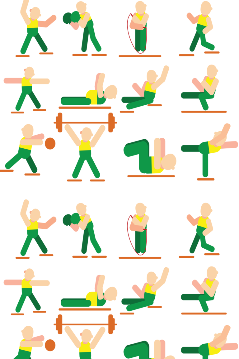 Athlete Icons Set – MasterBundles