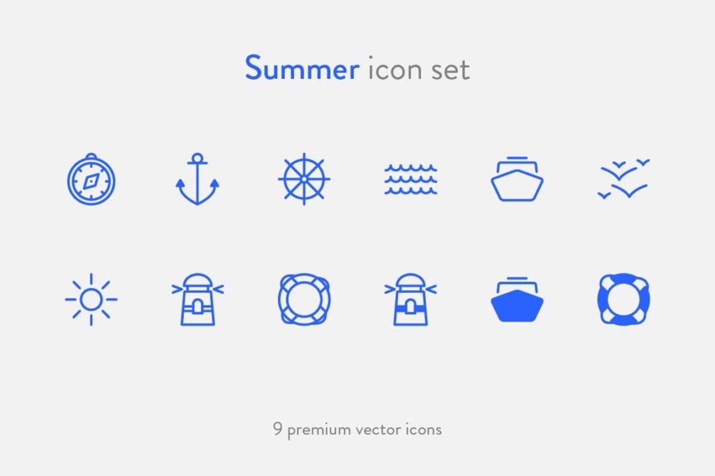 Summer Icons – MasterBundles