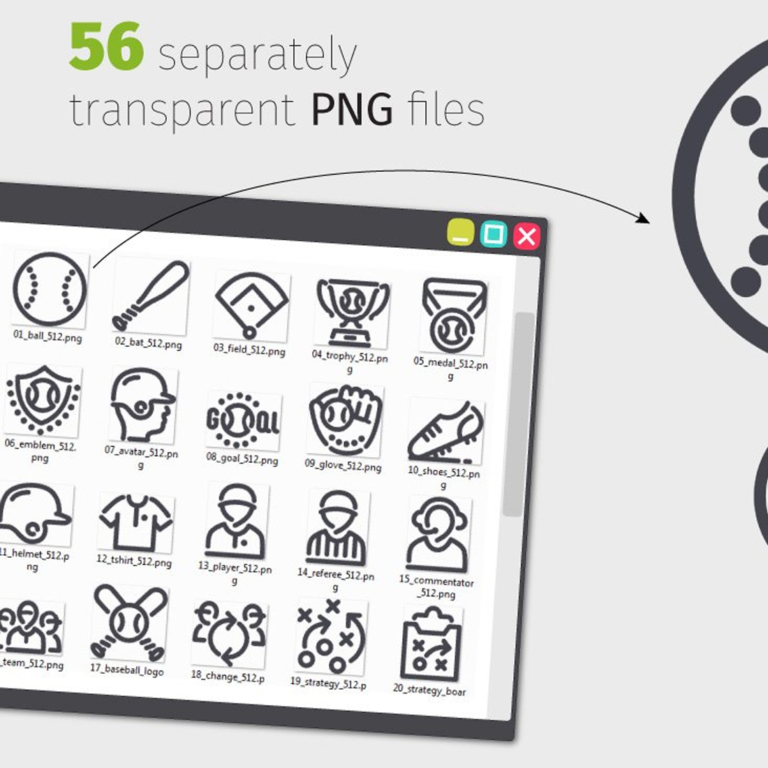 Athlete Icons Set – MasterBundles