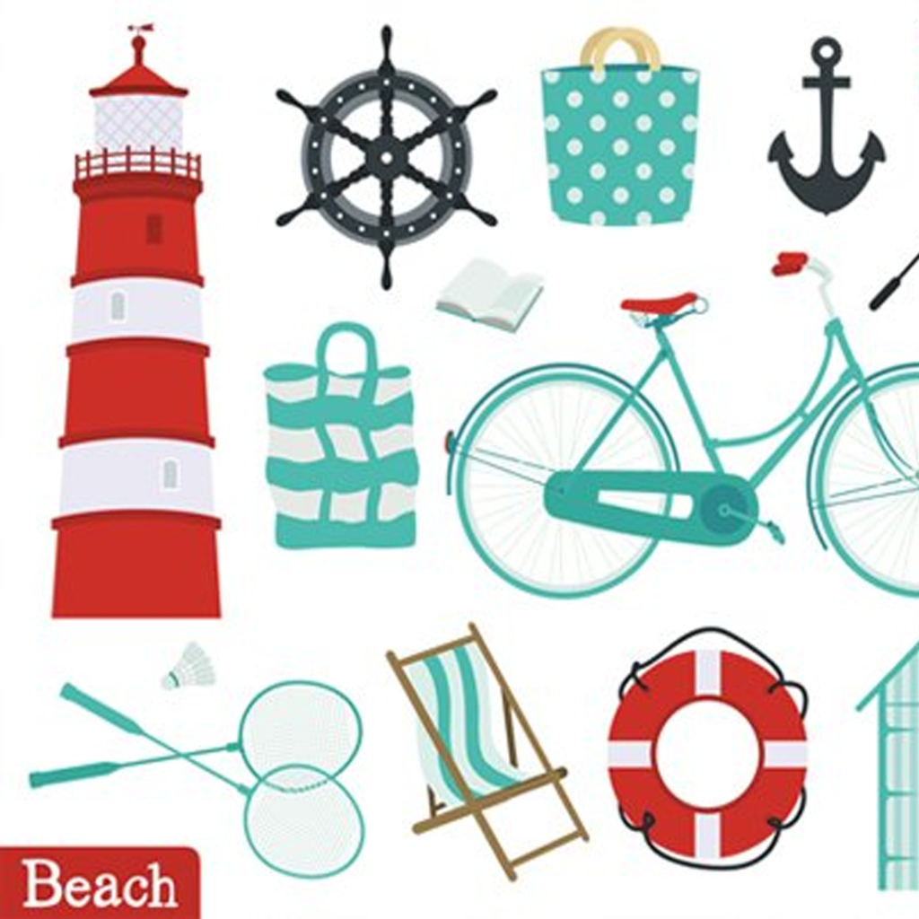 Watercolor Seaside Clip Art Set – MasterBundles