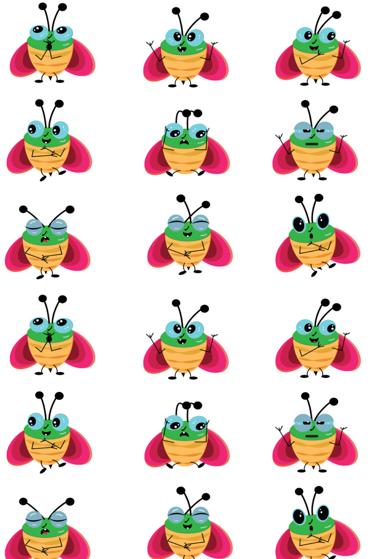 Bee Emoji Icons Set – MasterBundles
