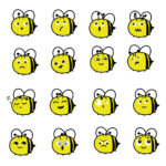Bee Emoji Set – MasterBundles