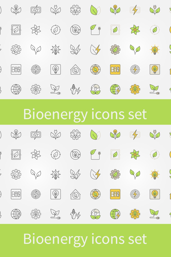 Bioenergy Icons Set – MasterBundles