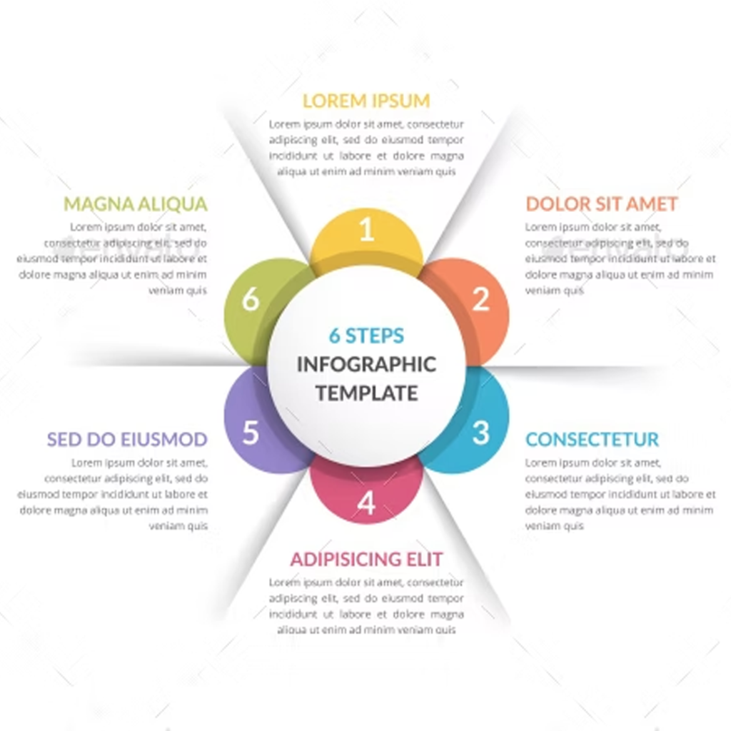 Circle Infographics - Six Elements – MasterBundles