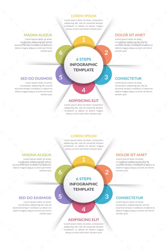 Circle Infographics - Six Elements – MasterBundles