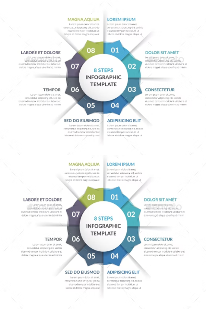Circle Infographics With Eight Elements – MasterBundles
