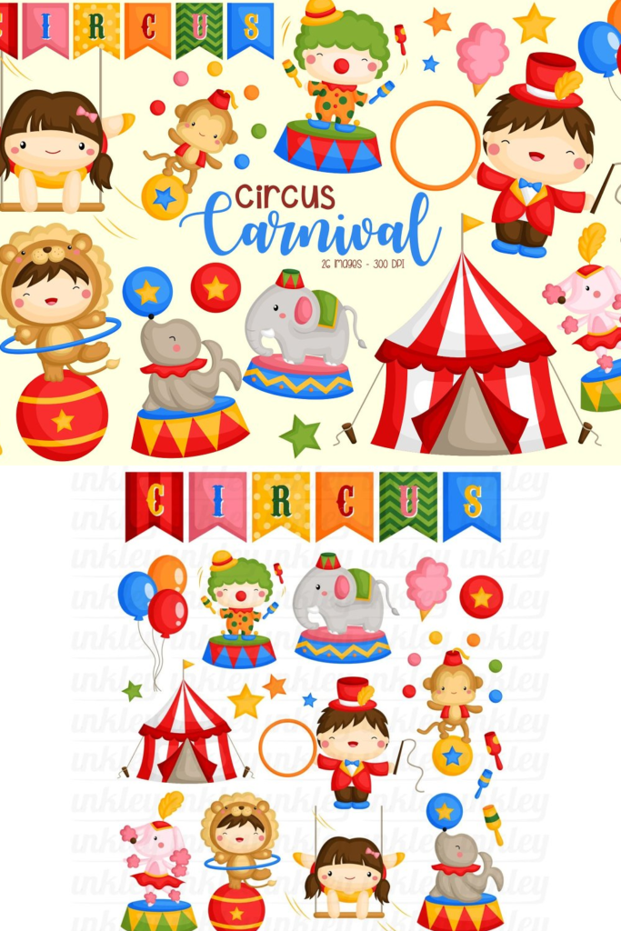 Circus Carnival Clipart – MasterBundles