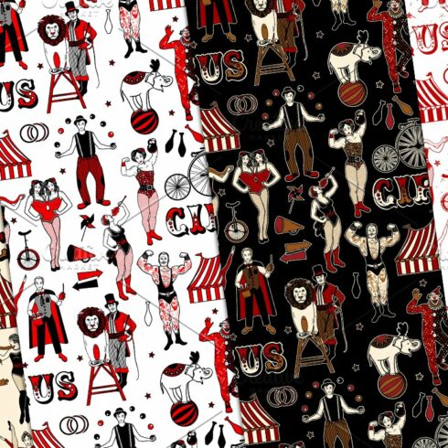 Seamless Circus Pattern. – MasterBundles