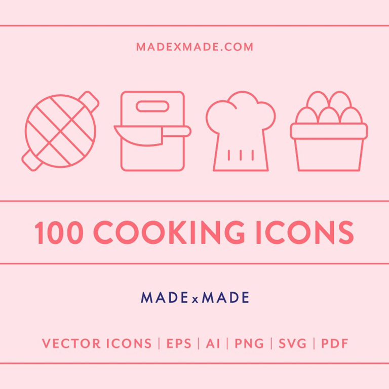 Vector cooking outline icon set – MasterBundles