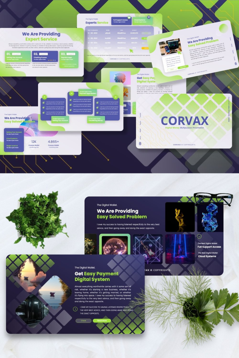 Corvax - Digital Money Googleslide – MasterBundles