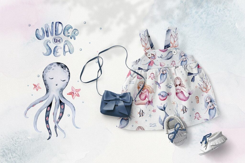 Under The Sea Watercolor Set Part II – MasterBundles