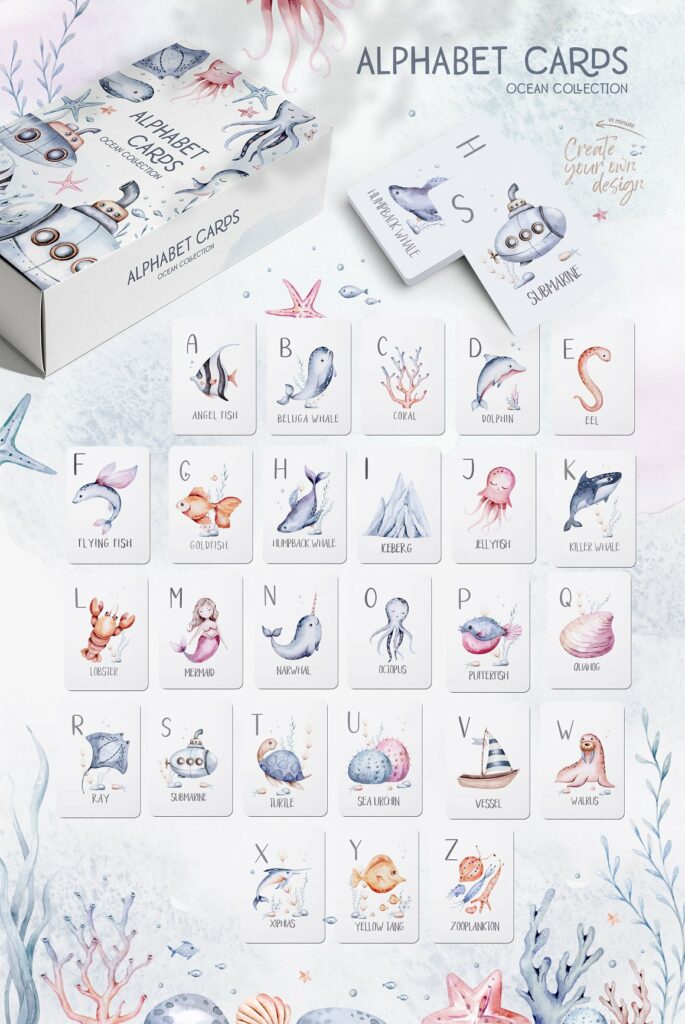 Under The Sea Watercolor Set Part II – MasterBundles