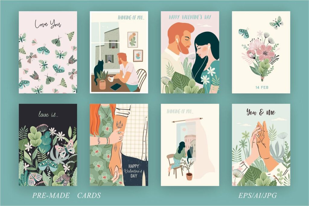 Love Story. Vector Collection. – MasterBundles