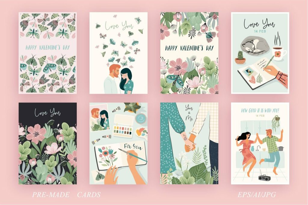 Love Story. Vector Collection. – MasterBundles