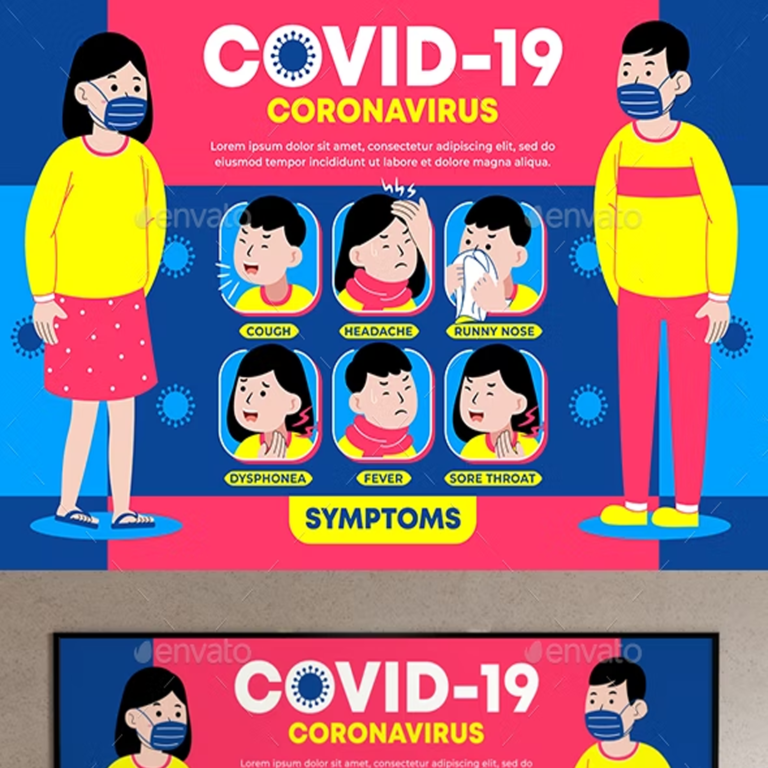 Covid-19 Infographic – MasterBundles