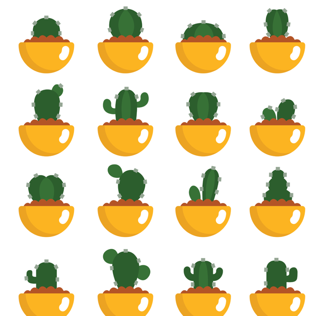 Cute Cactus Vector Illustration - MasterBundles