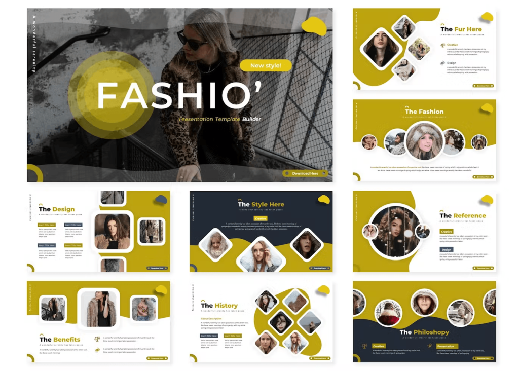 Fashio Powerpoint Template – MasterBundles