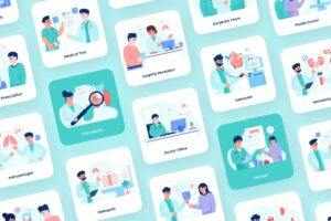50 Doctor Illustration Set – MasterBundles