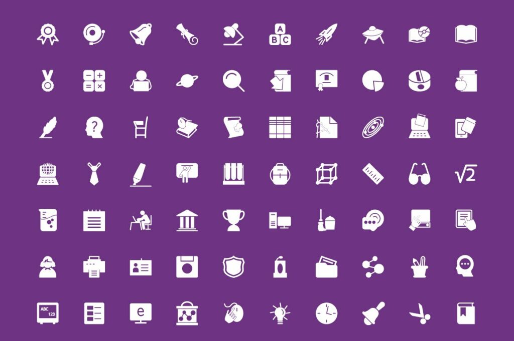 200 Education Vector Icons – MasterBundles