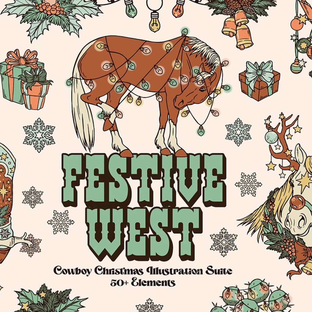 Festive West • Cowboy Christmas – MasterBundles
