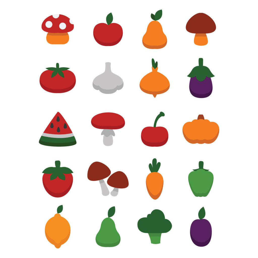 Fruits And Vegetables Set – MasterBundles