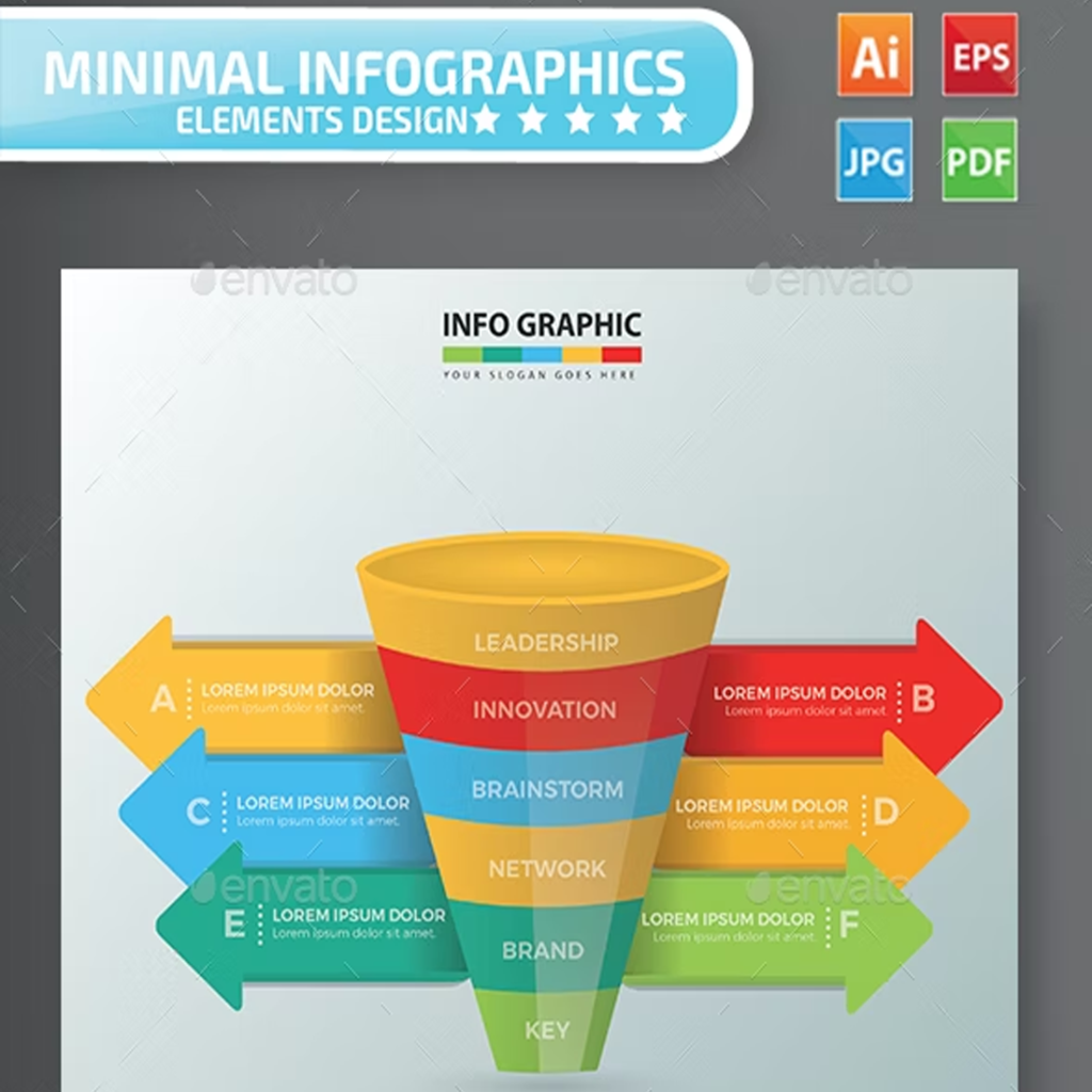 Funnel Infographic Design – MasterBundles