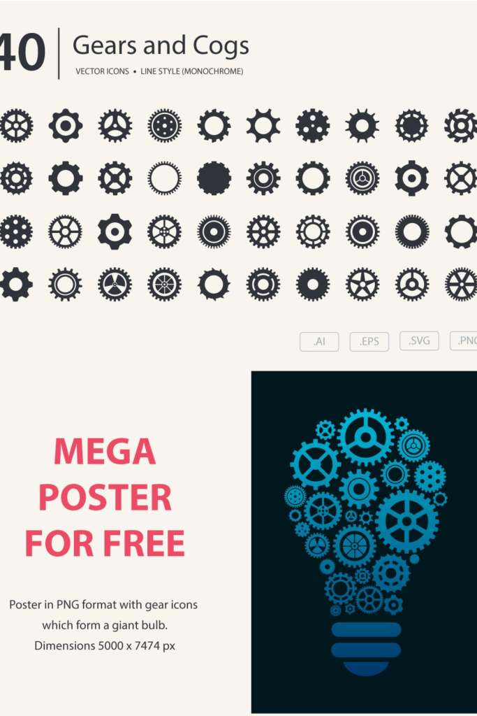 Gears And Cogs Icon Set – MasterBundles