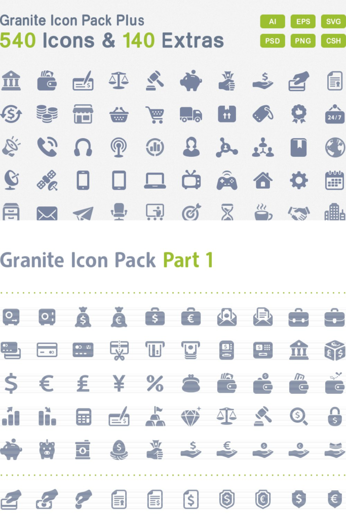 Granite Icon Pack Plus – MasterBundles