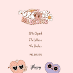 Groovy Retro Valentine - Clipart Set – MasterBundles
