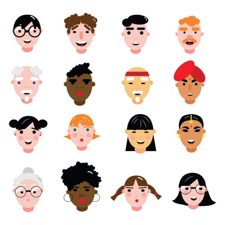 Human Faces Set – MasterBundles