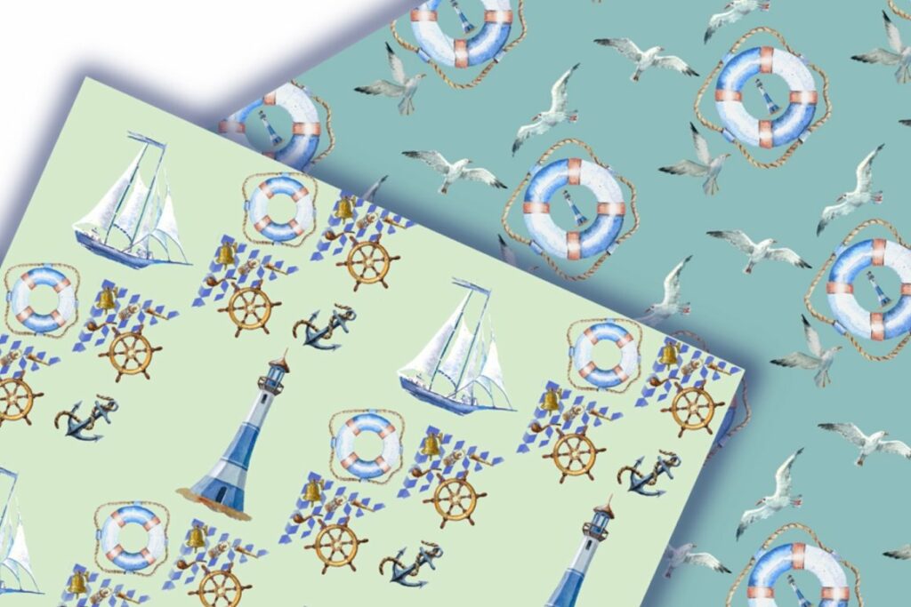 Watercolor Nautical Illustration – MasterBundles