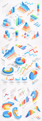 Infographics Isometric Elements – MasterBundles