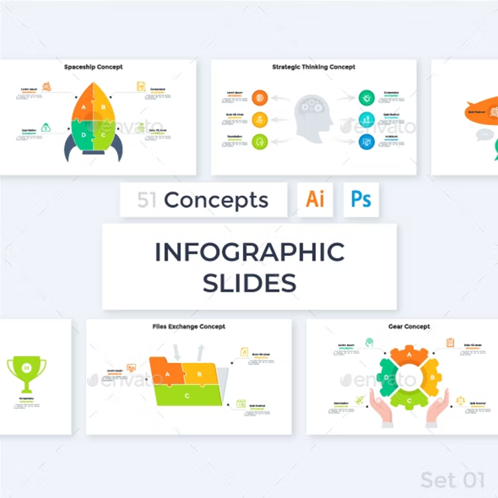 Infographic Slides p.1 – MasterBundles
