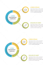 Infographic Template With 2 Steps – MasterBundles