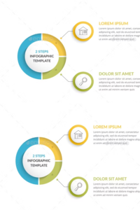 Infographic Template With 2 Steps – MasterBundles