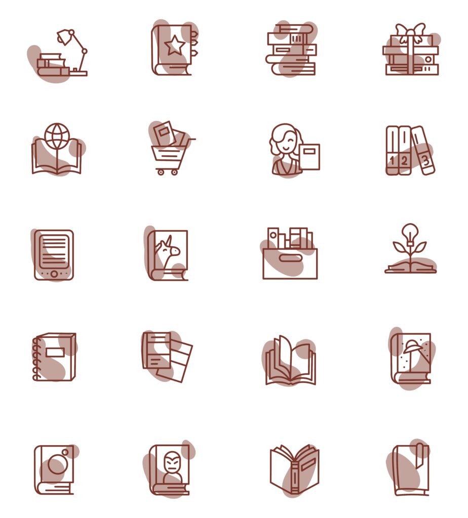 20 Books Icons Set – MasterBundles