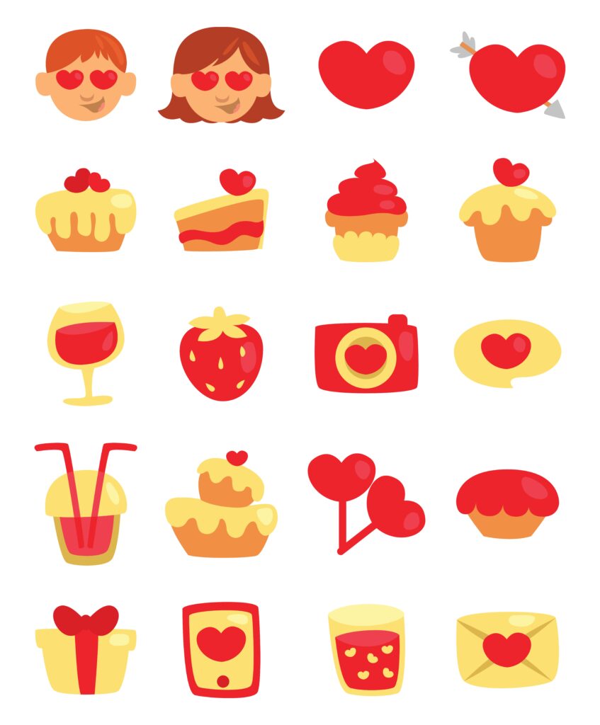 20 Love Illustrations Set – MasterBundles