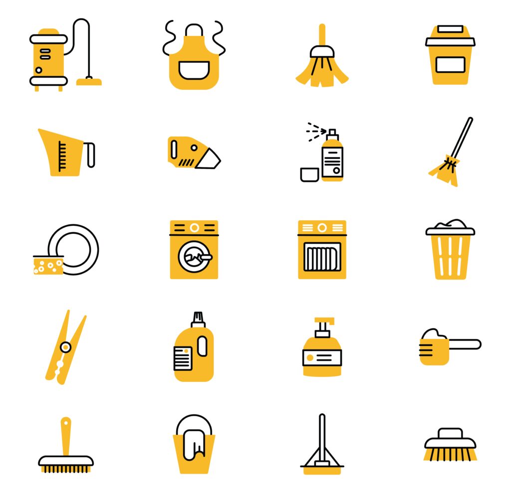 20 Cleaning Illustrations Set – MasterBundles