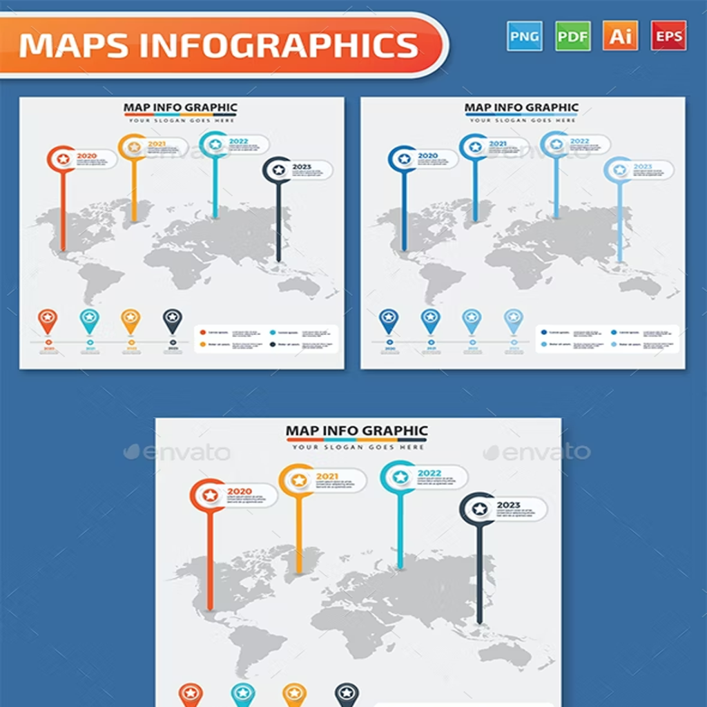 Map Infographic Design – MasterBundles