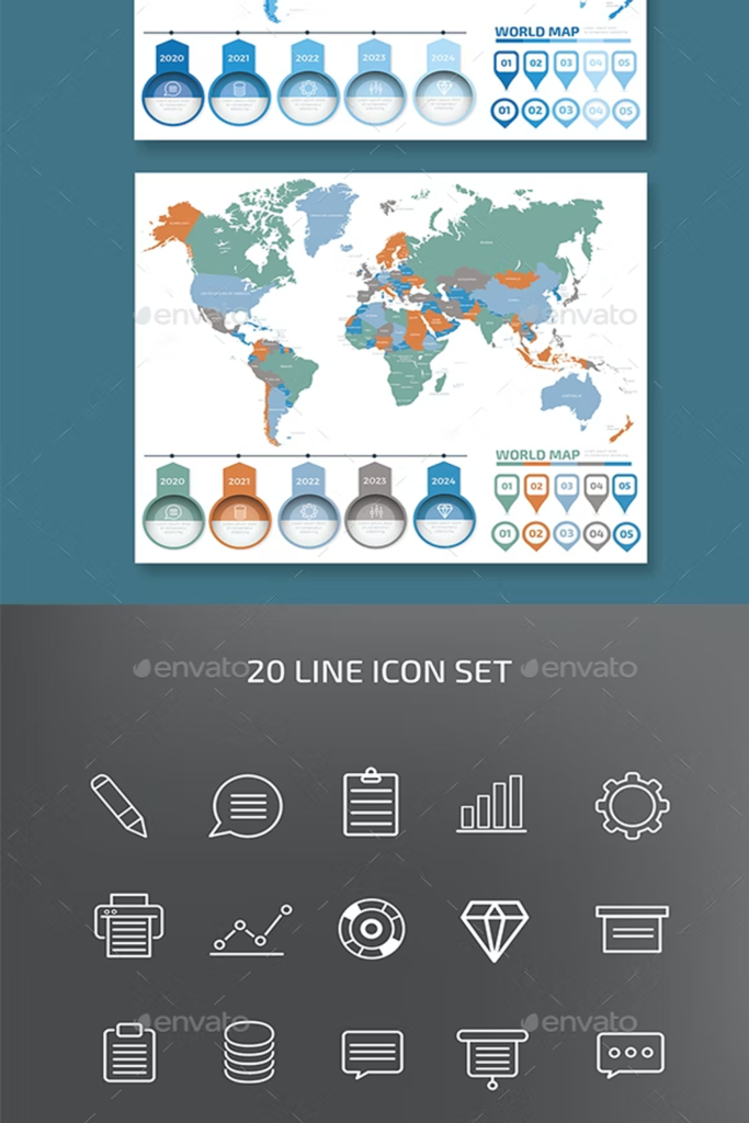 Maps Infographics Design – MasterBundles