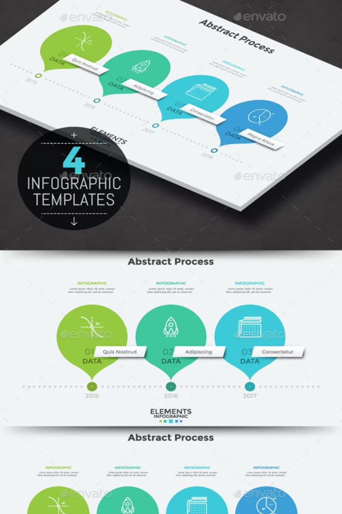 Modern Infographic Timeline Template – MasterBundles