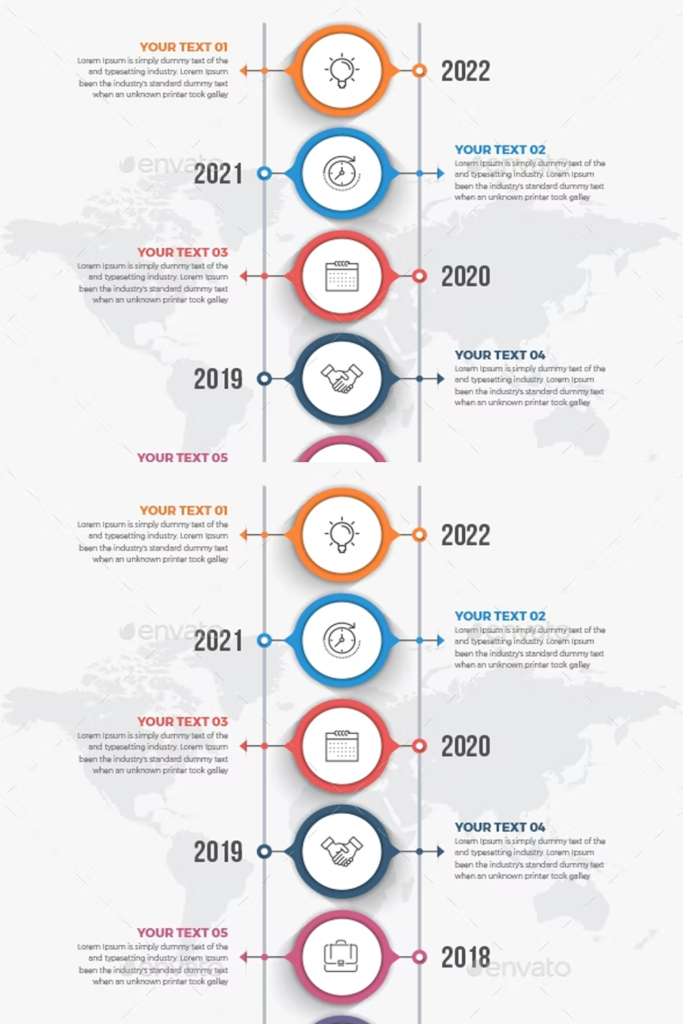 Modern Timeline Infographics – MasterBundles