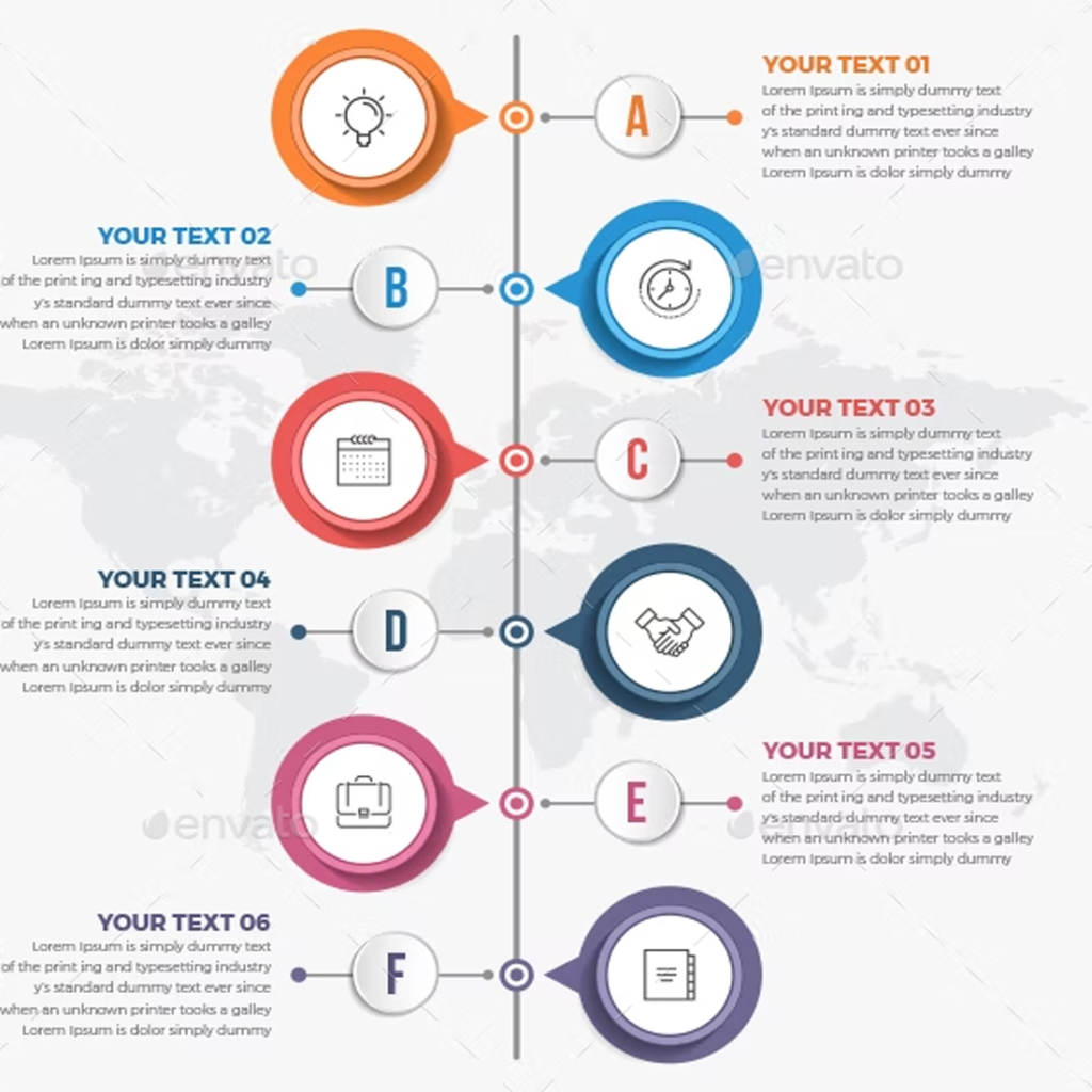 Modern Vertical Circle Infographics – MasterBundles