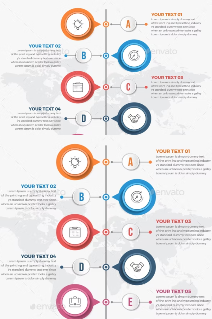 Modern Vertical Circle Infographics – MasterBundles