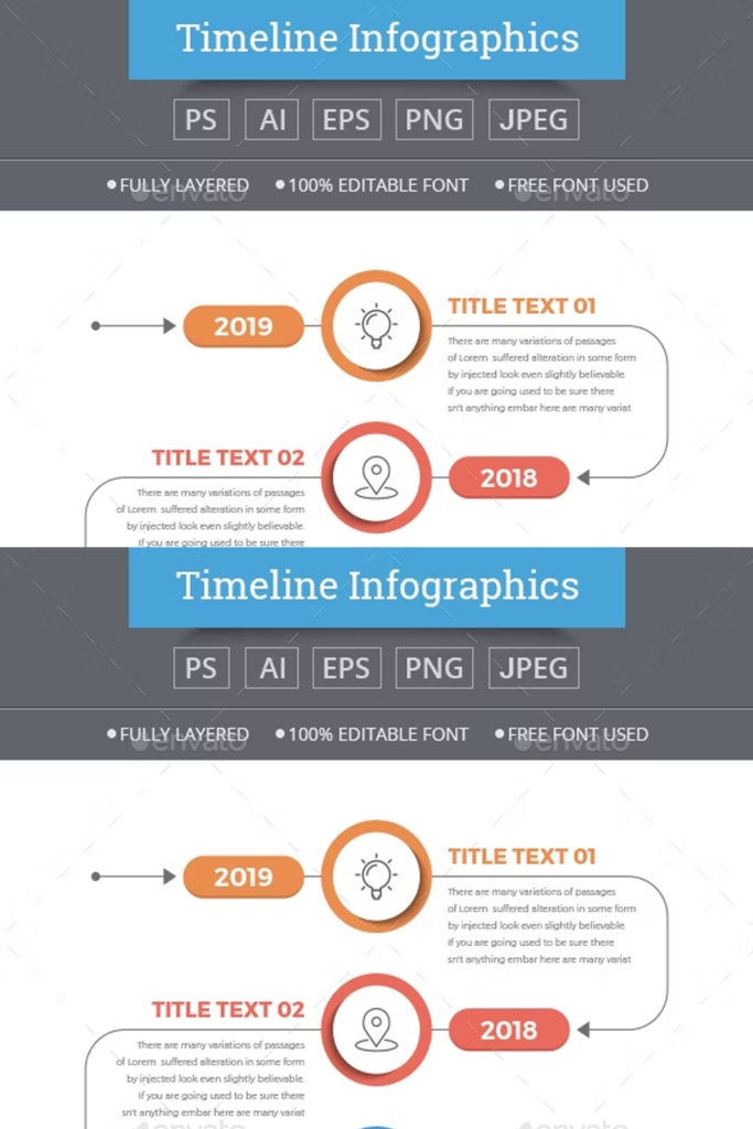 Modern Vertical Timeline Infographics – MasterBundles