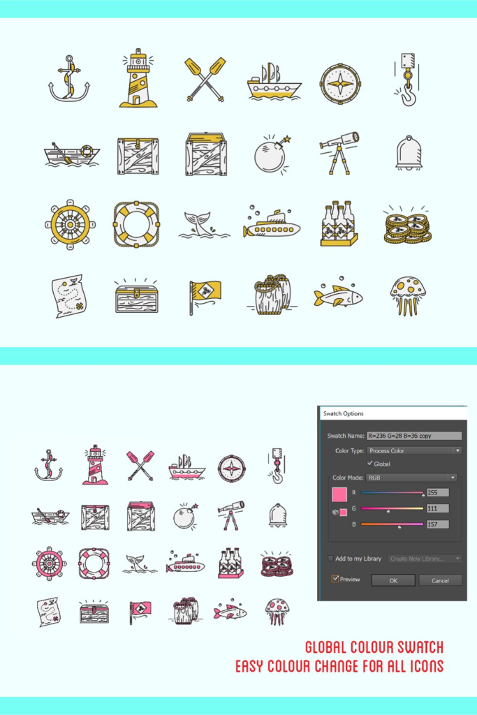 Nautical Icon Set – MasterBundles
