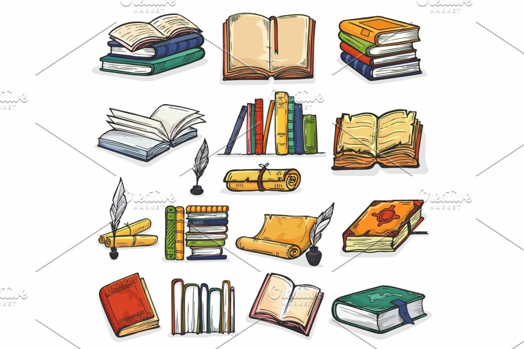 Books Vector Stack Of Textbooks – MasterBundles