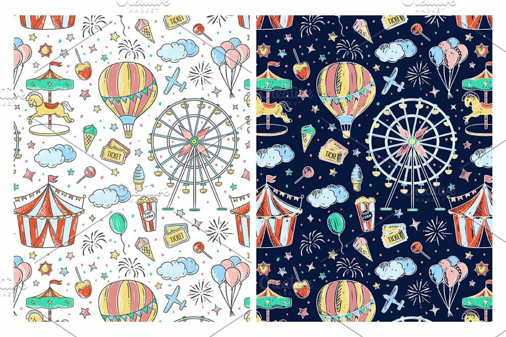 Amusement Park Illustrations – MasterBundles
